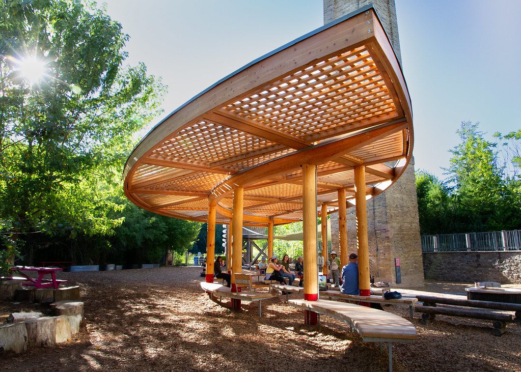 Timmerman Timberworks | Evergreen Brickworks Children's Garden Trellis